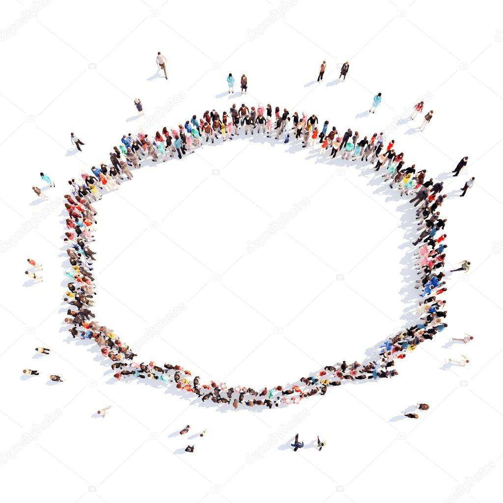 People in the form of a vintage frame. — Stock Photo © tai11 #70613373