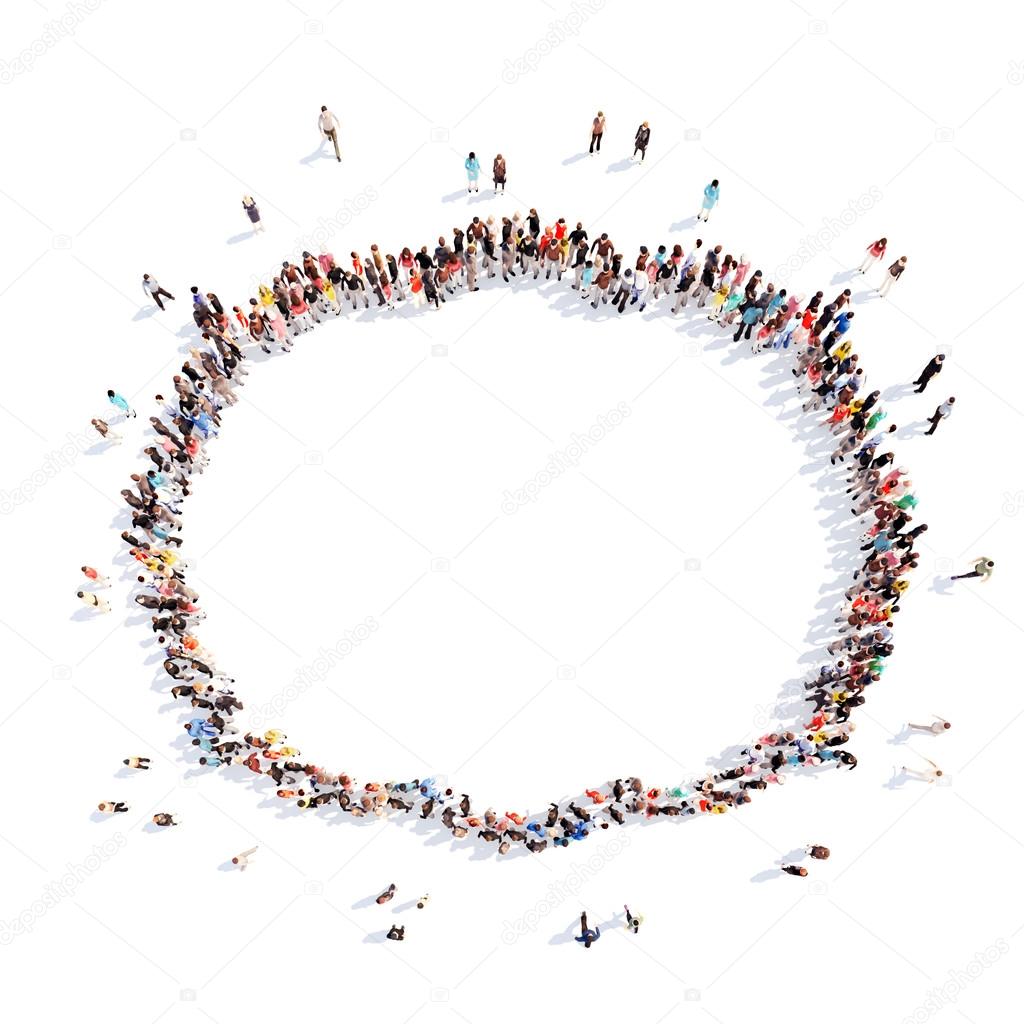 People in the form of a vintage frame. — Stock Photo © tai11 #70629041