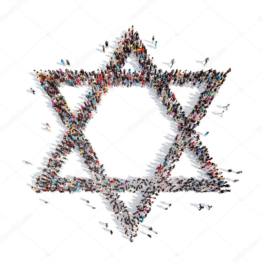 People in the form of a Jewish star. Stock Photo by ©tai11 73825029