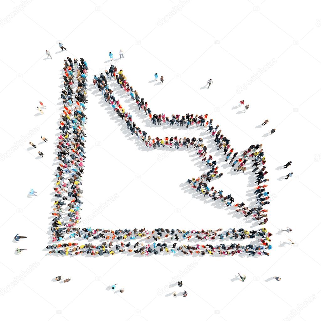 People shape graph cartoon Stock Photo by ©tai11 81820858