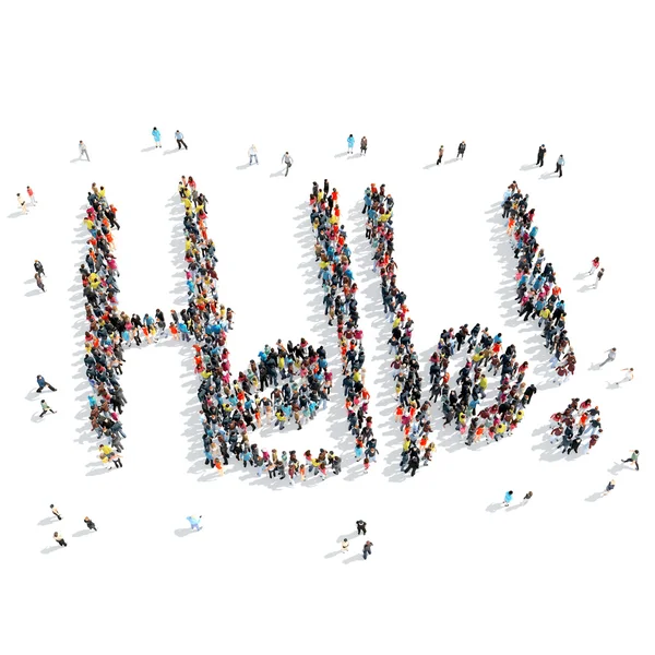 People shape thank you cartoon Stock Photo by ©tai11 83943122