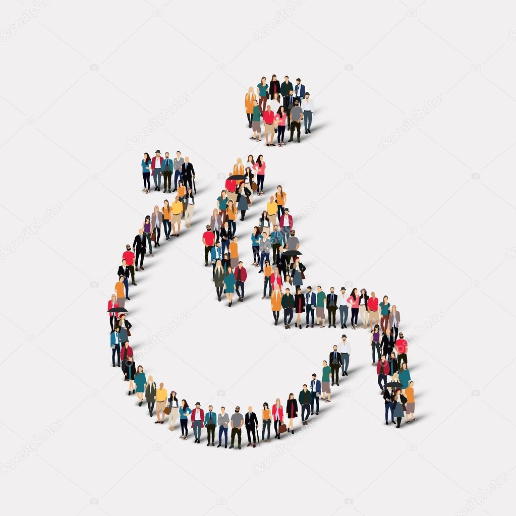 grupo de personas forma inválida 2024