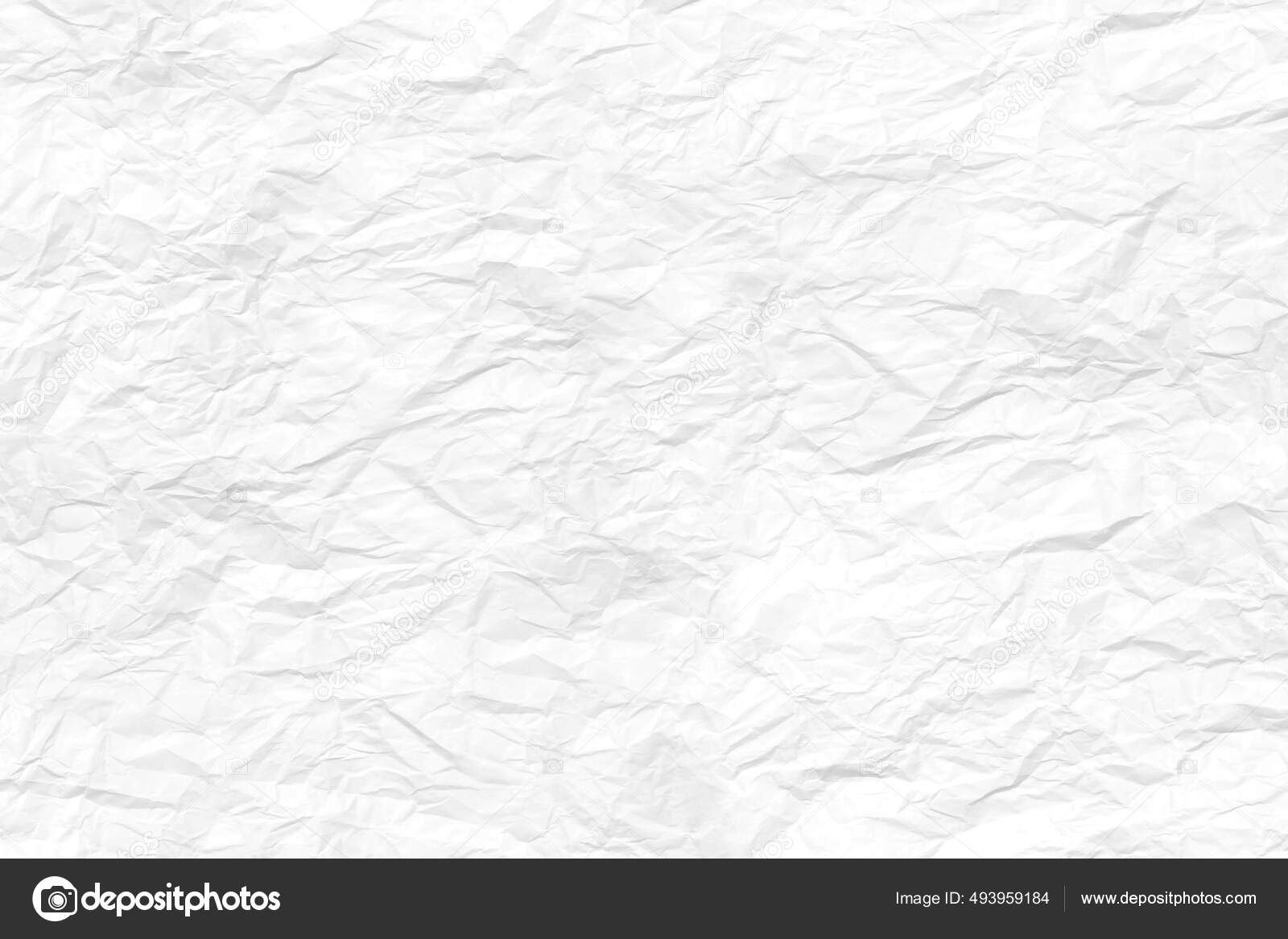 Abstract White Creased Paper Texture Background White Crumpled Papers ...