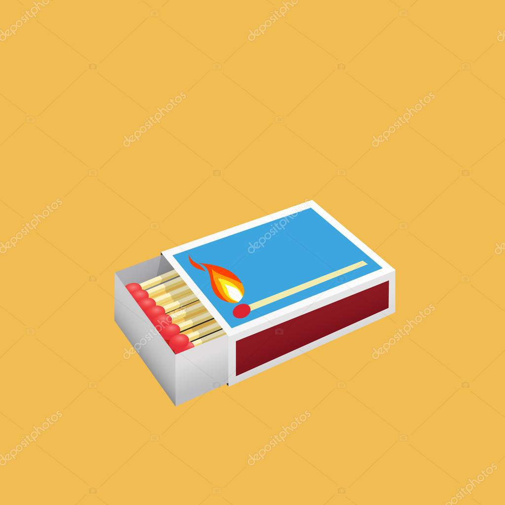 Open Matchbox Stock Vector by ©WaqasShah 59553275