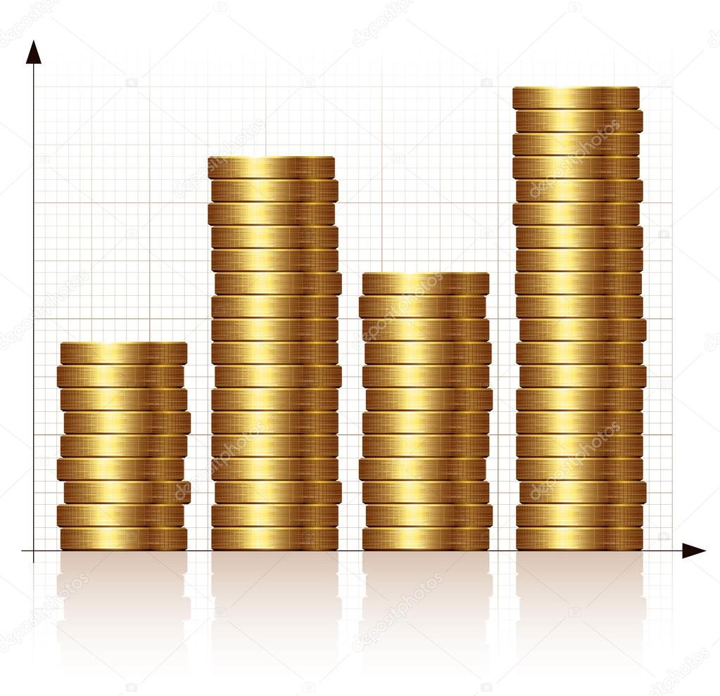 Coin graph Stock Vector Image by ©polygraphus #56203603
