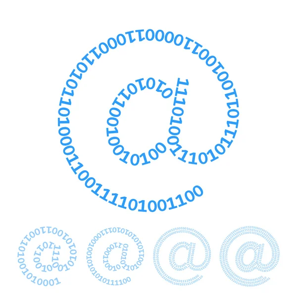 Vector abstract techno background with binary code Stock Vector Image ...