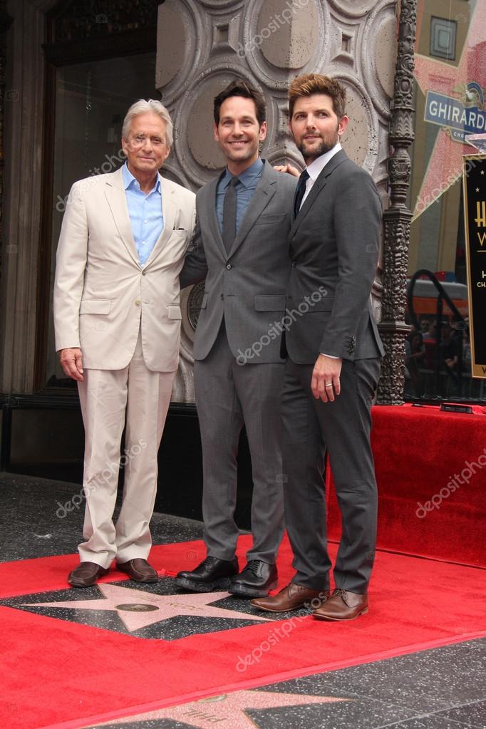 Michael Douglas, Paul Rudd, Adam Scott – Stock Editorial Photo ...