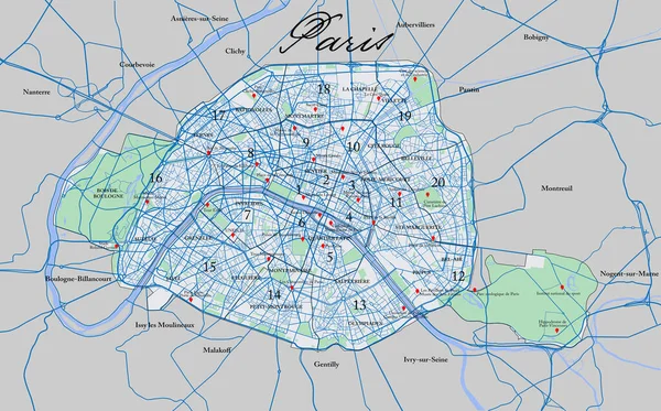 Paris city map Stock Photos, Royalty Free Paris city map Images ...