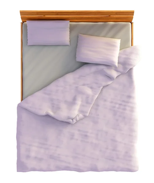 Bed Top View Isolated On White Stock Photo by ©vik173 104816764