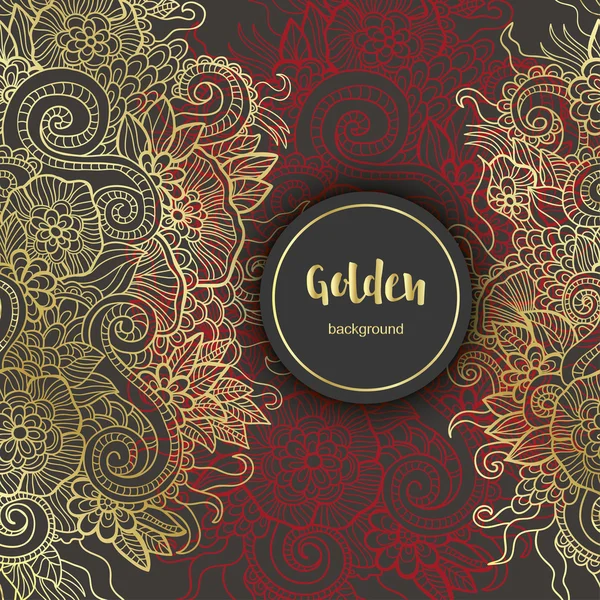 Golden card Background — Stock Vector © Olga_C #96394674