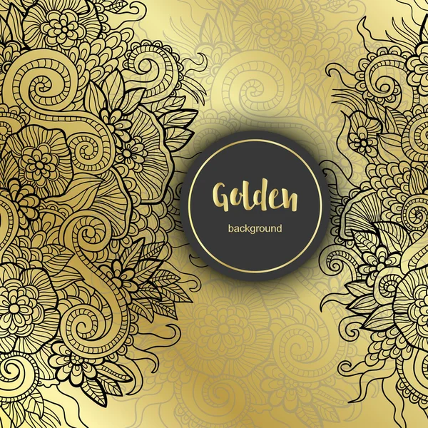 Golden card Background — Stock Vector © Olga_C #96394674