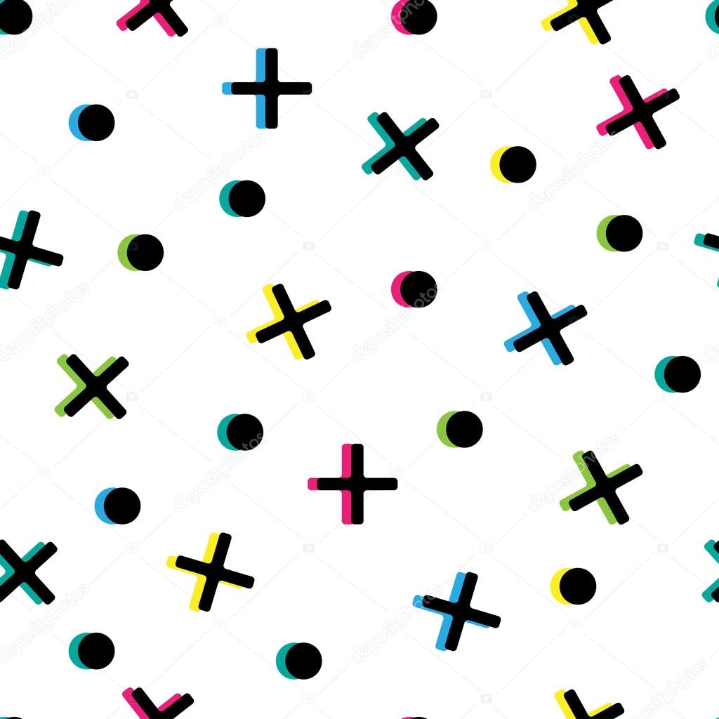 Dots and crosses symbols Stock Vector by ©Olga_C 96393432