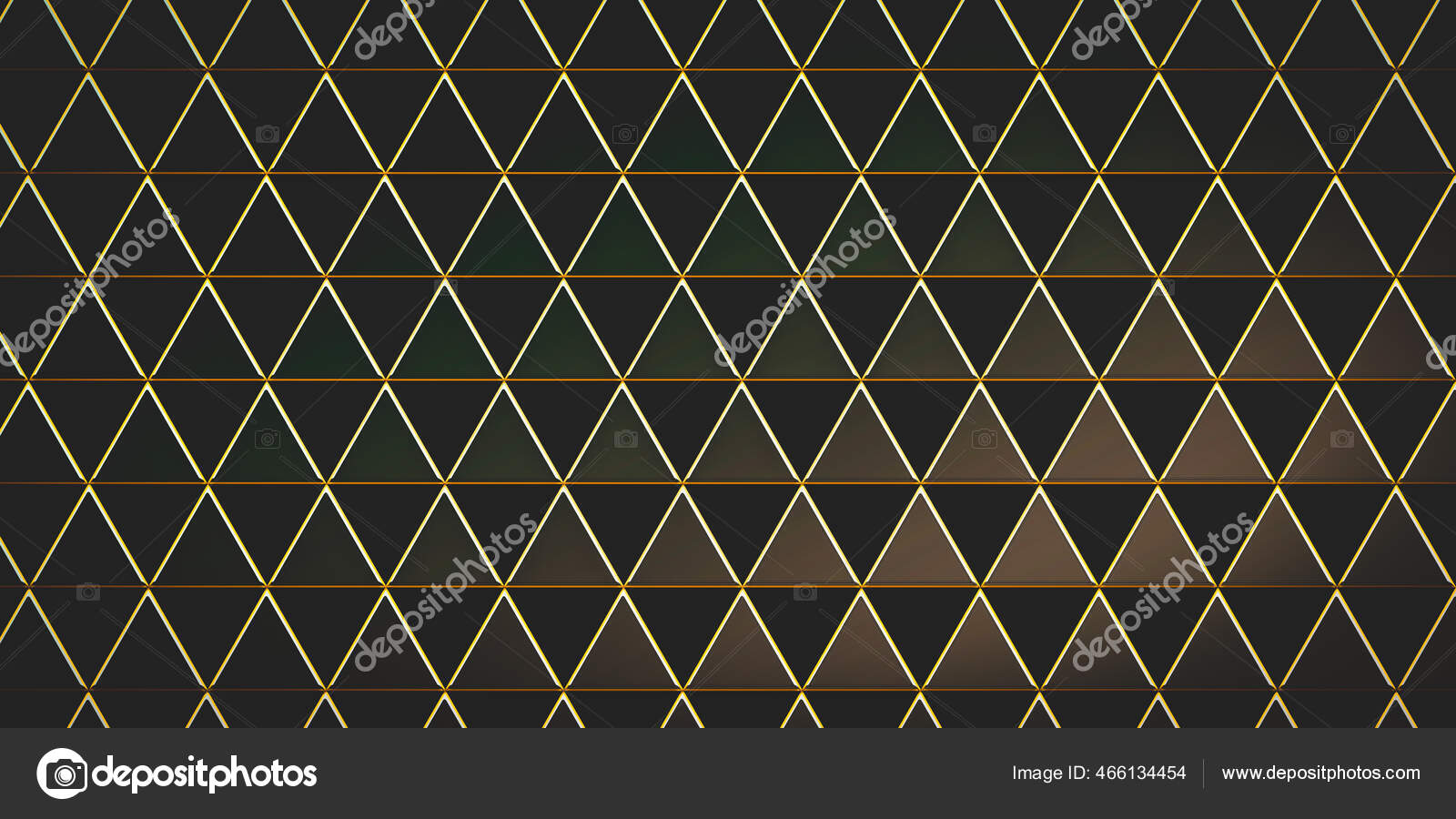 Pattern Equilateral Golden Triangles Black Shading Abstract ...