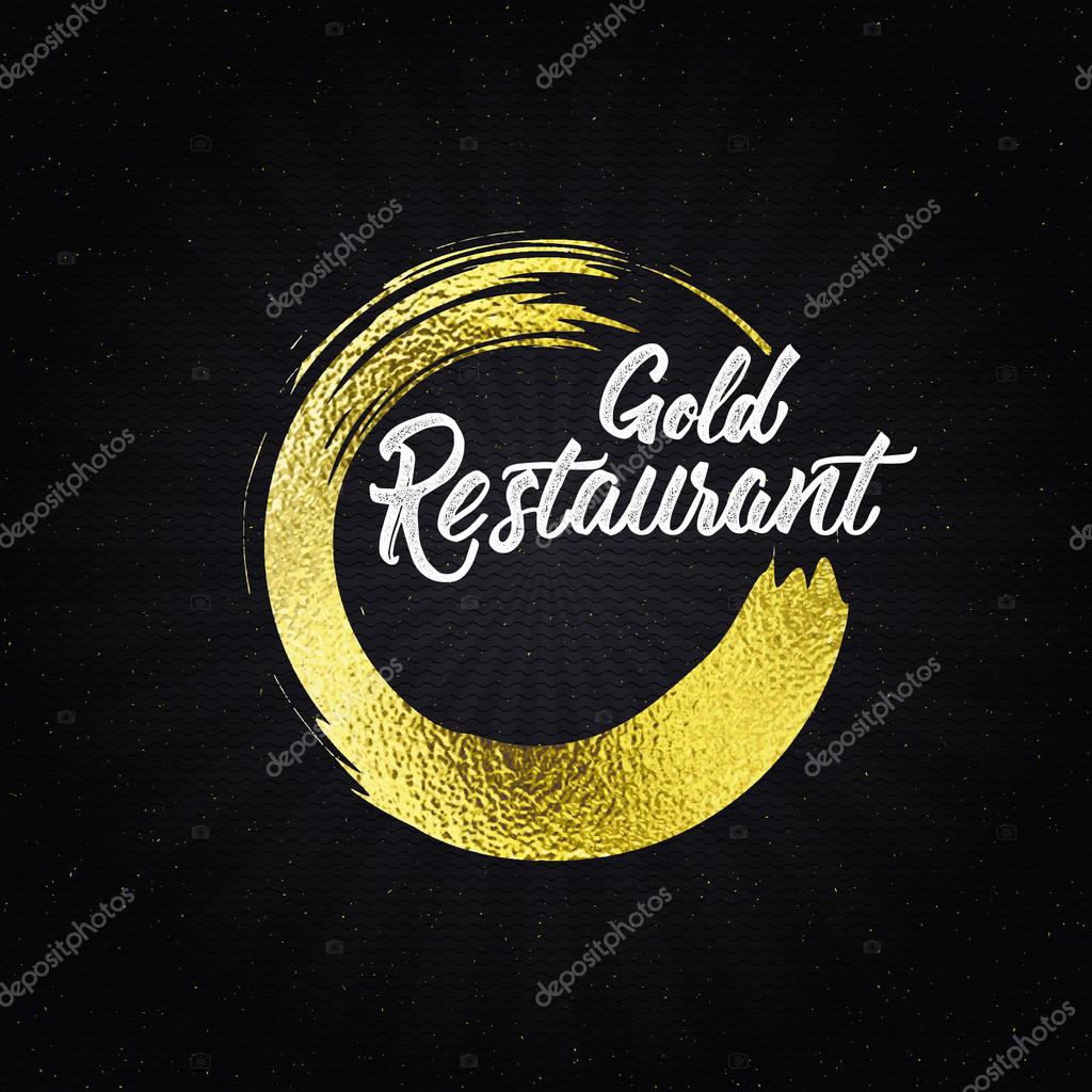 Gold restaurant insignia and labels for any use — Stock Photo © zao4nik ...