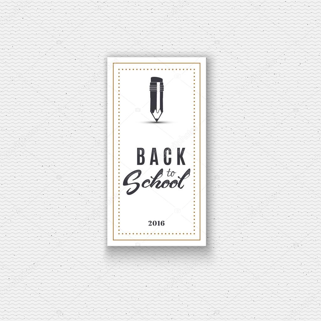 Volver a la escuela - etiquetas, pegatinas, letras de la mano, fue ...