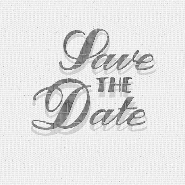 Save the date - calligraphic lettering badge label for design ...