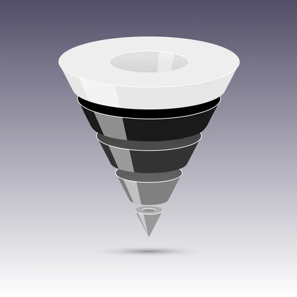 3d funnel Stock Vectors, Royalty Free 3d funnel Illustrations ...
