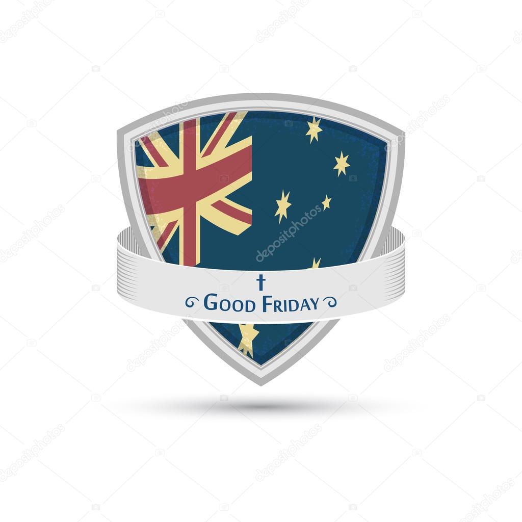 Good Friday the Australian flag on the shield Stock Vector by ©zao4nik ...