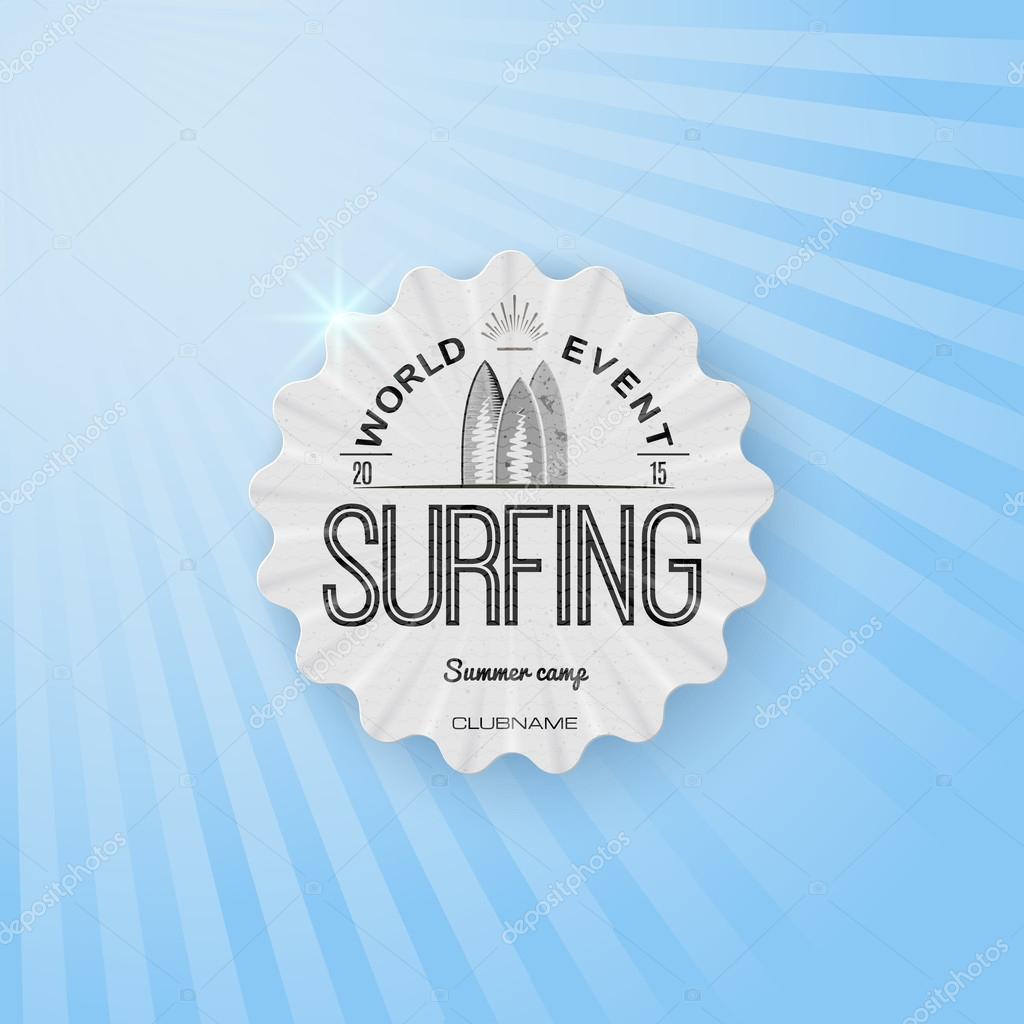 Surf badges logos and labels for any use Stock Vector by ©zao4nik 71263245