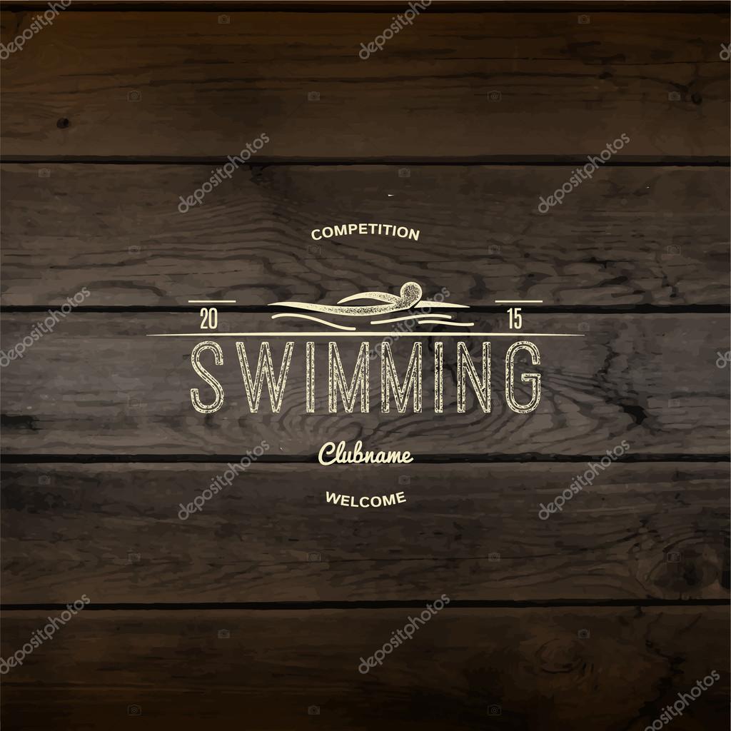 Swimming badges logos and labels for any use Stock Vector by ©zao4nik ...