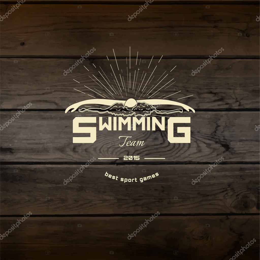 Swimming badges logos and labels for any use Stock Vector by ©zao4nik ...