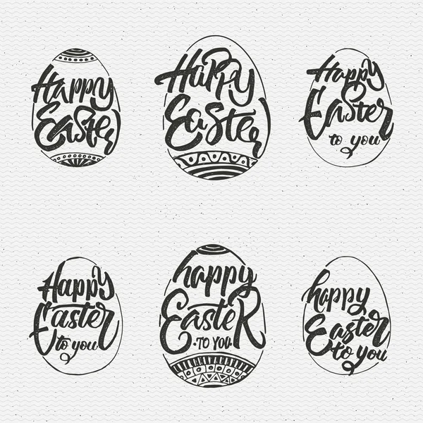 Happy Easter - font. Vector alphabet.Hand Lettering script font ...