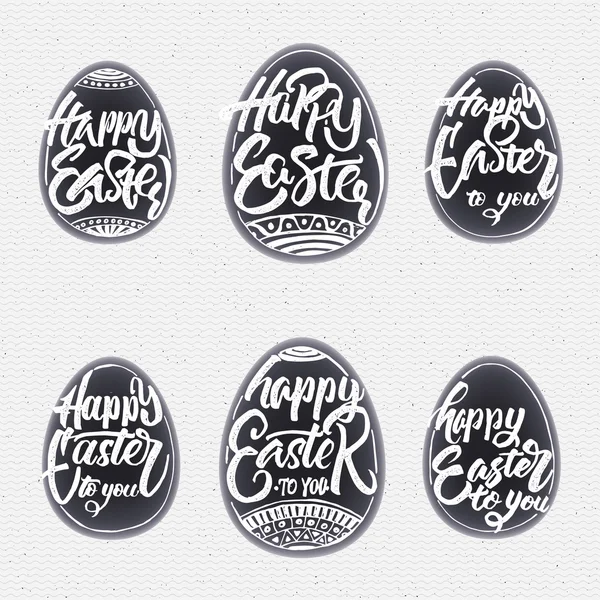 Happy Easter - font. Vector alphabet.Hand Lettering script font ...