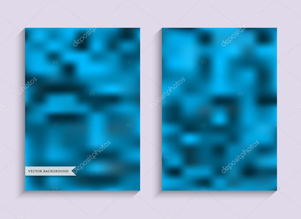 Set-of-blue-blurry-backgrounds Stock Vector by ©SMSka 119969600