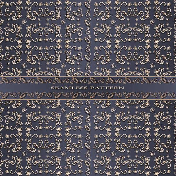 Vintage abstract pattern with floral ornament Stock Vector Image by ...