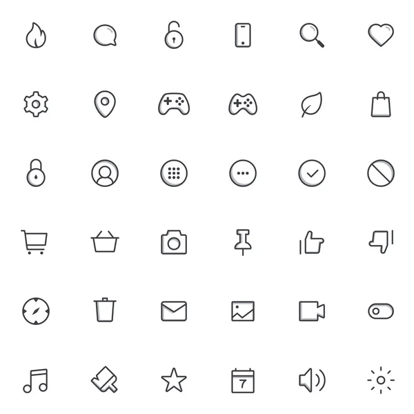 Outline vector icons for web and mobile Stock Vector Image by ©Jizo ...