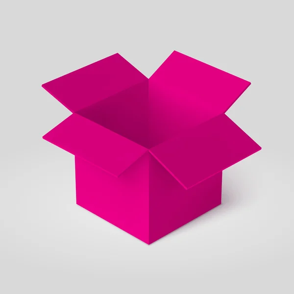 3d open white box. Realistic package cardboard box. Vector illustration ...