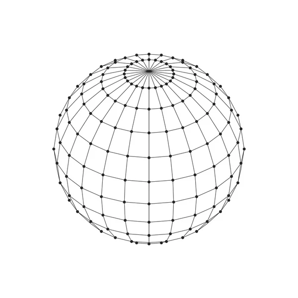 Wireframe 3D mesh polygonal sphere. Network line, HUD design sphere ... Wireframe 3D mesh polygonal sphere. Network line, HUD design sphere ...