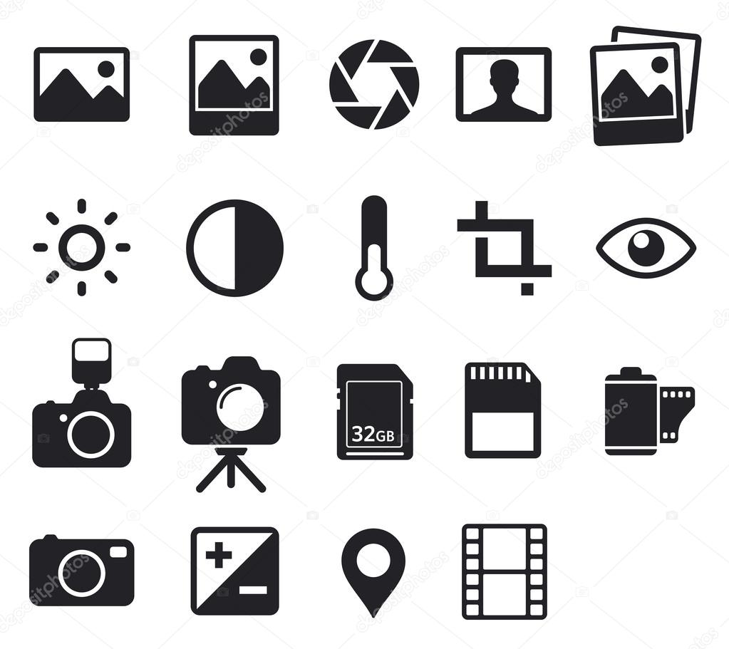 Iconos de fotos Stock Vector by ©Jizo 52892865