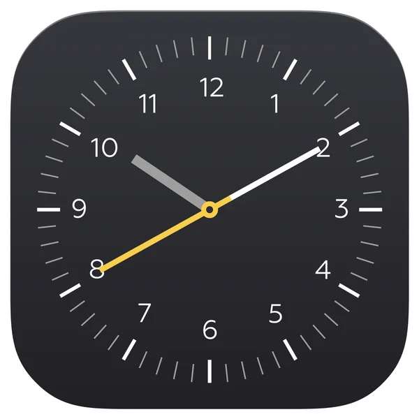 Clock app icon template. — Stock Vector © Jizo #52885611