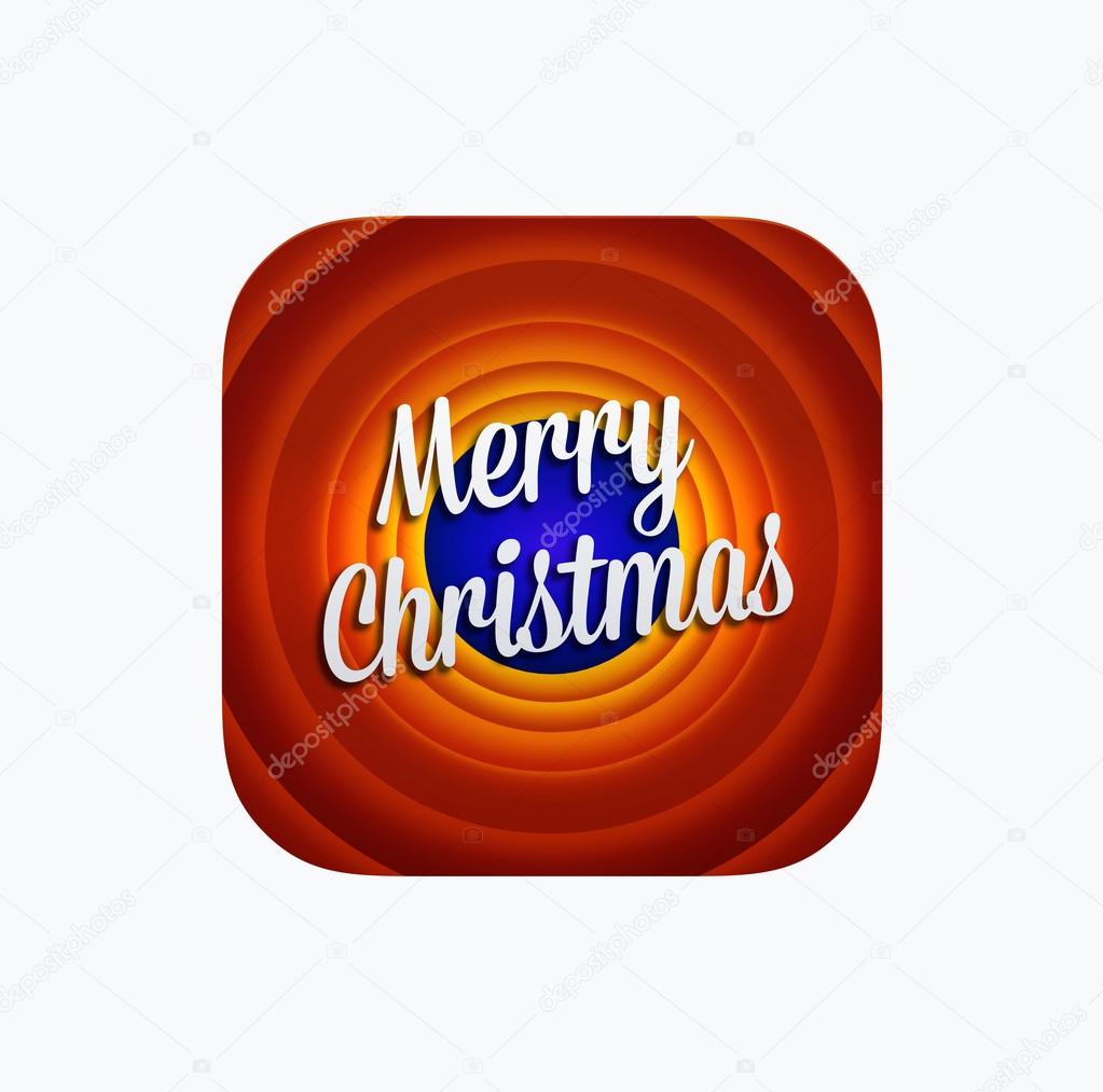 Merry Christmas app icon Stock Vector by ©Jizo 56636215