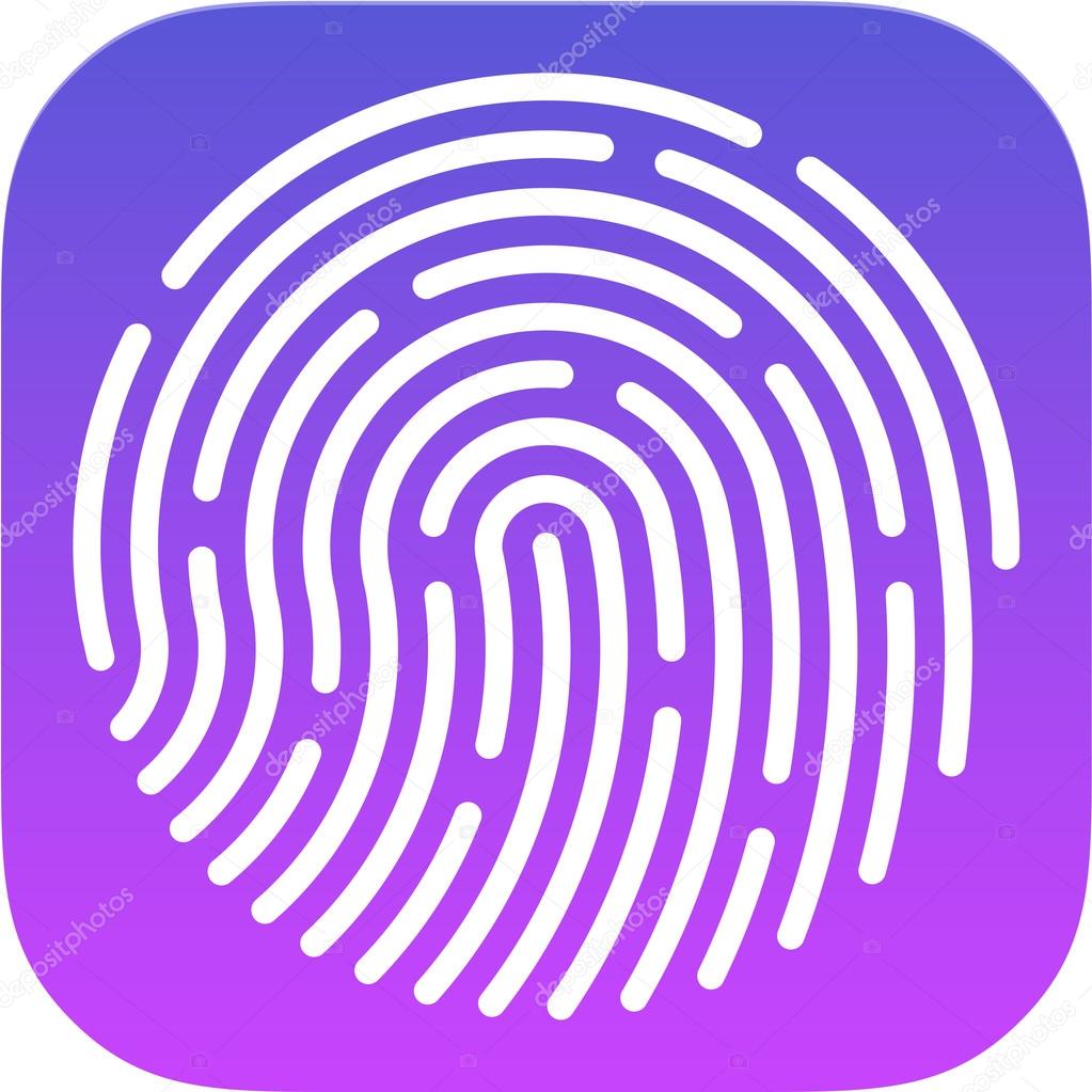 ID app icon. Fingerprint Stock Vector Image by ©Jizo #56636515