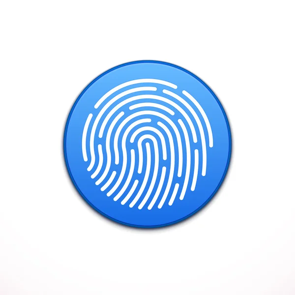ID App icon template. Fingerprint vector illustration. Mobile ...