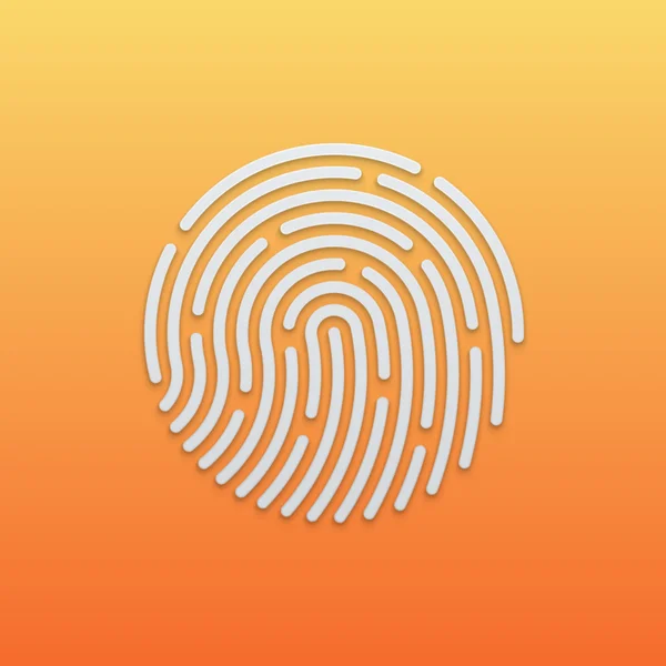 ID app icon. Fingerprint vector illustration Stock Vector Image by ...