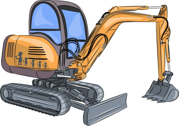 466 Mini excavator Vector Images | Depositphotos