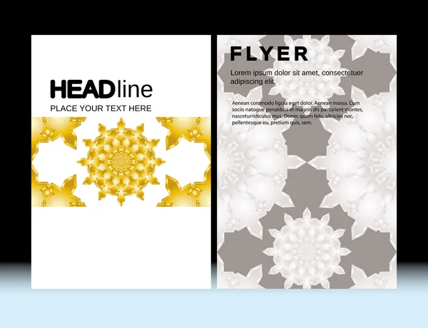 Abstract Moroccan Geometric Brochure Flyer design Layout vector ...