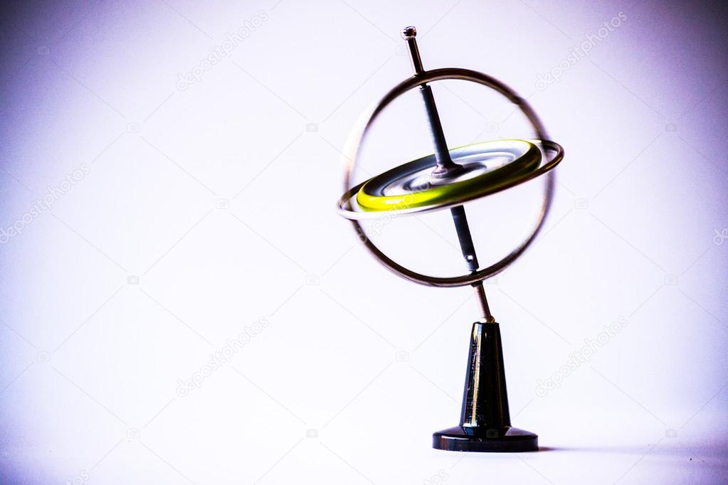 Gyroscope antique in movement — Stock Photo © rmbarricarte #90765892
