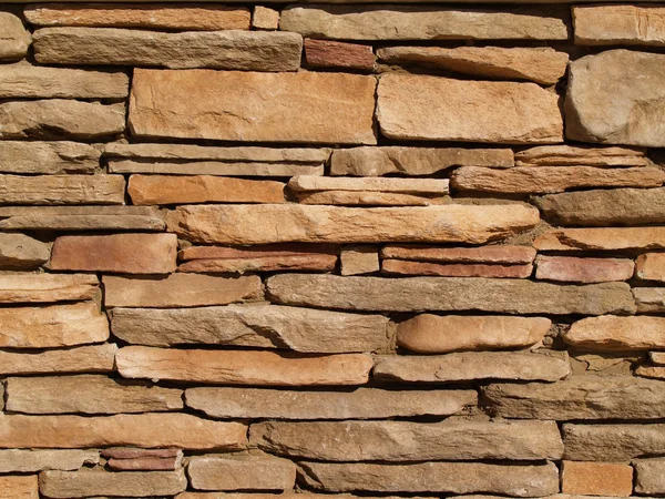 Sand colored stone setting. Stone wall texture. — Stock Photo ...