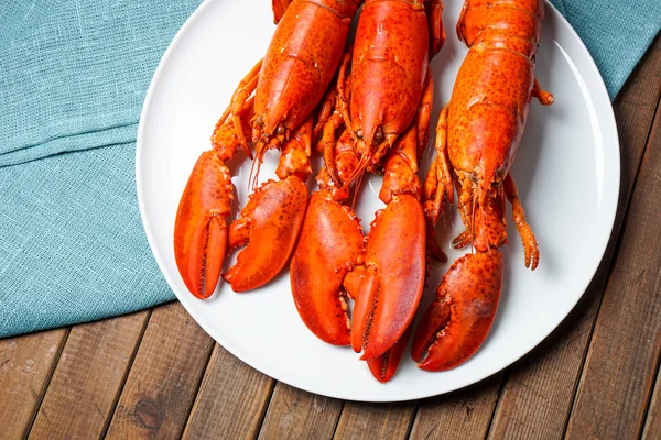 Cooked red Lobsters — Stock Photo © Esbenklinker #111007826