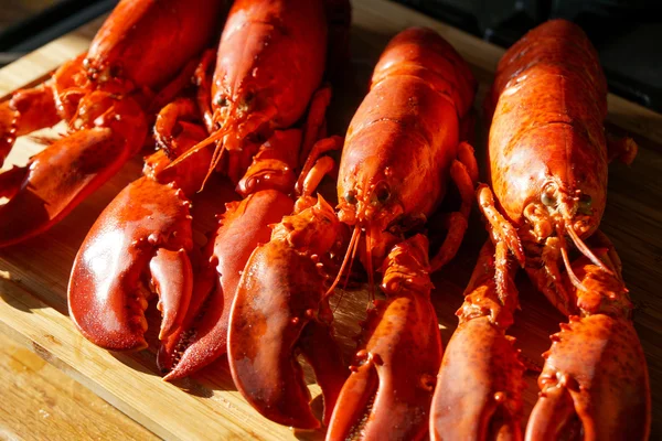 Cooked red Lobsters — Stock Photo © Esbenklinker #111007826