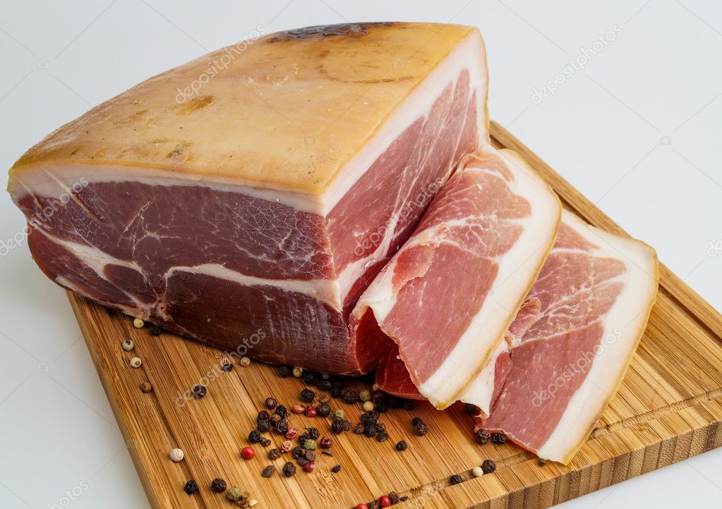Whole prosciutto italian ham Stock Photo by ©Esbenklinker 62139737