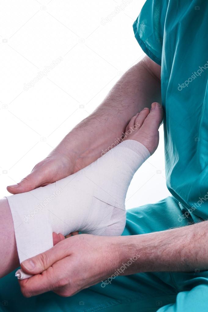 Sprained Foot — Stock Photo © Esbenklinker #63899691