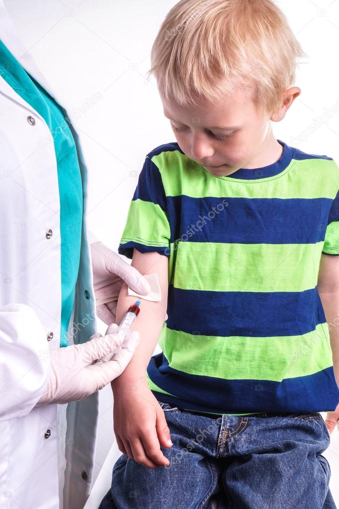 Child have a blood test Stock Photo by ©Esbenklinker 72230413