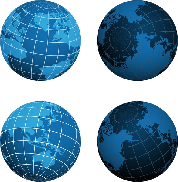 Earth map scheme — Stock Vector © palpitation #52946315