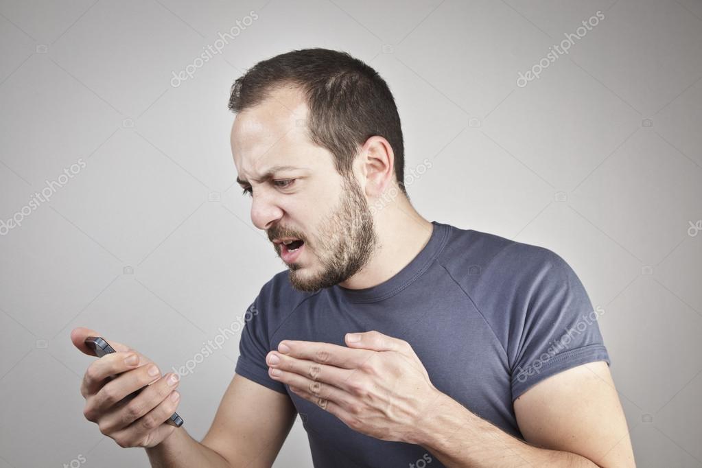 Angry Person On Phone