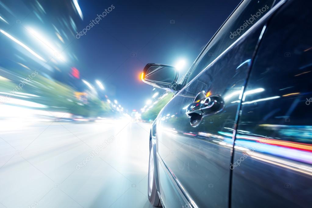 Car on road at night — Stock Photo © zorabc #66364035